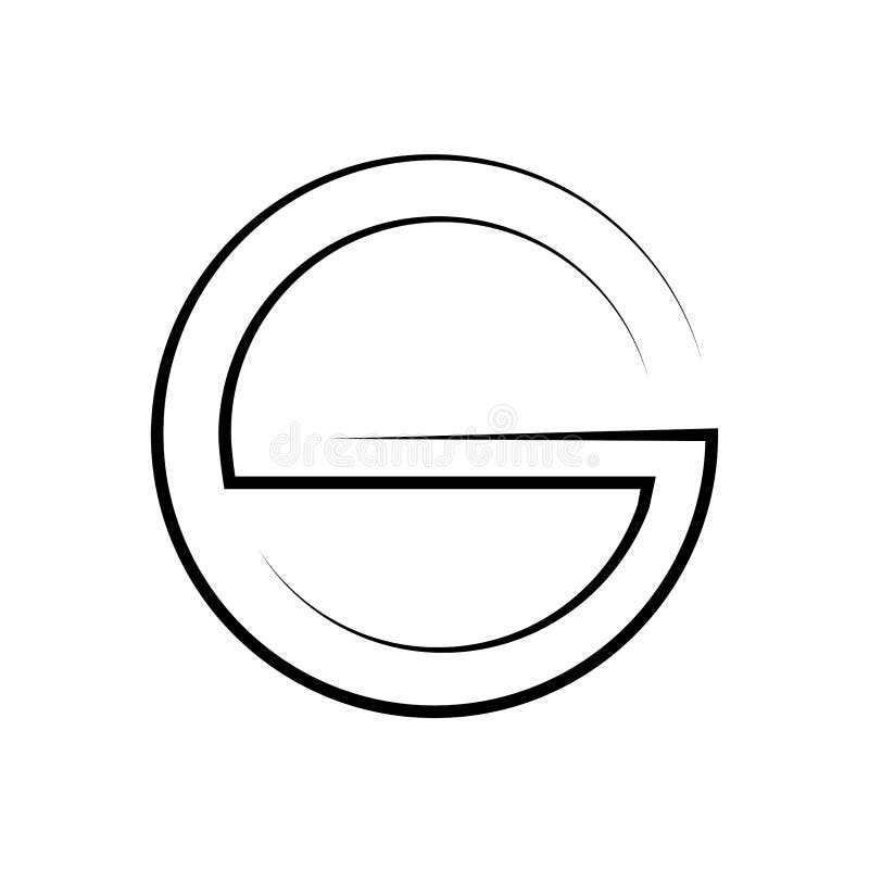 G Letter Icon on a White Background Stock Illustration - Illustration ...