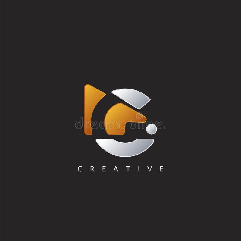 G Letter Logo Illustration Template. Abstract Techno with Negative ...