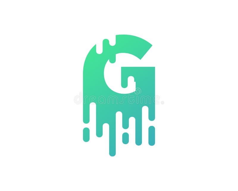 G Letter Paint Wet Logo Icon Design Stock Vector - Illustration of ...
