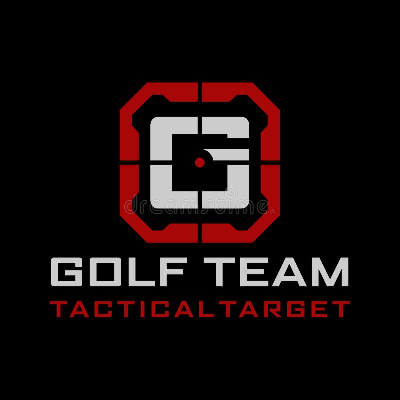 G Letter Tactical Military Target Logo Design Stock Illustration ...
