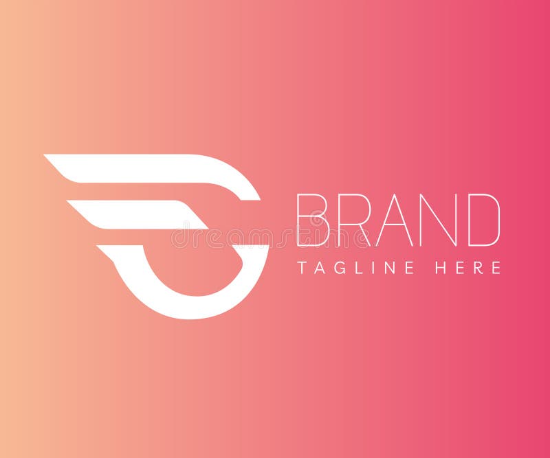 Letter G Logo Design. Letter G with Wing Logo Stock Vector ...