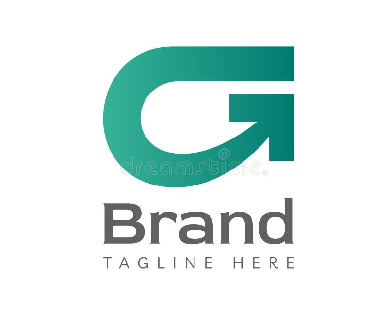 Letter G Logo Design. Letter G with Arrow Logo Stock Vector ...