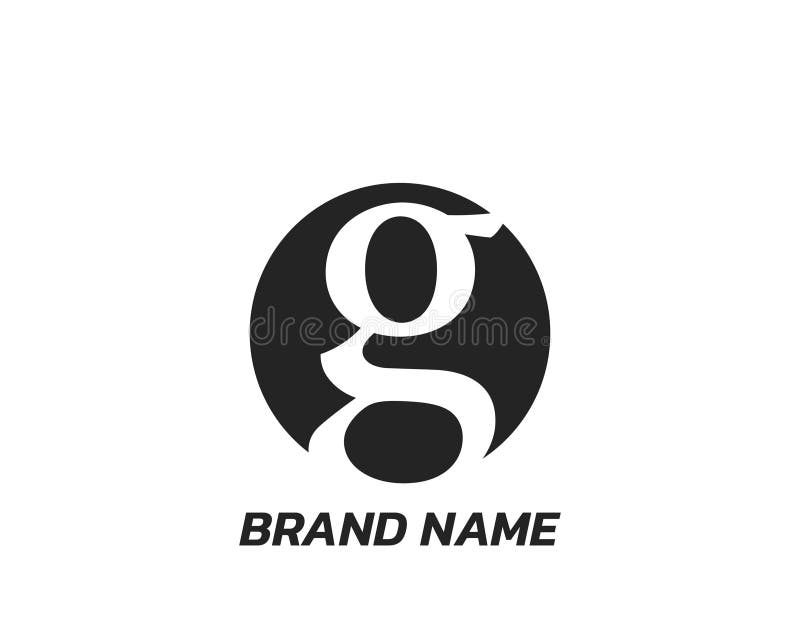 G Logo Design. Brand Name and Lettering Symbol Stock Vector ...
