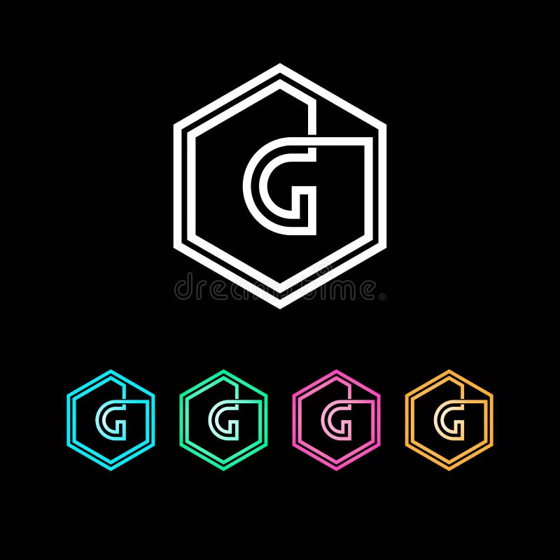 G Logo Hexagone Tech G Logo Design Stock Illustration - Illustration of ...