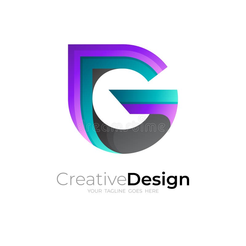 G Logo, Letter G Logo with Play Icon Colorful Stock Vector ...