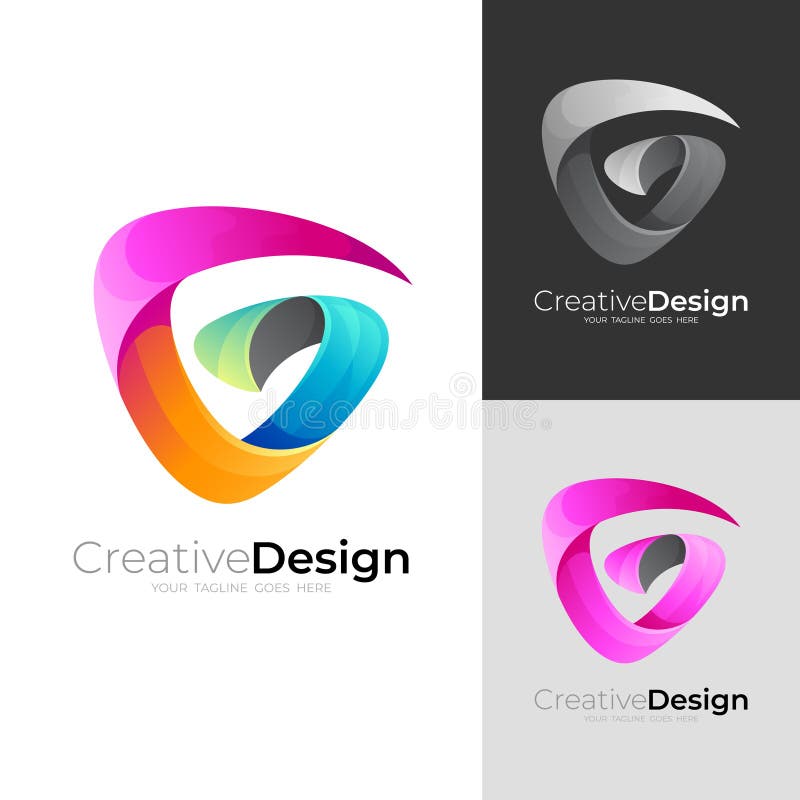 G Logo, Letter G Logo with Play Icon Colorful Stock Vector ...