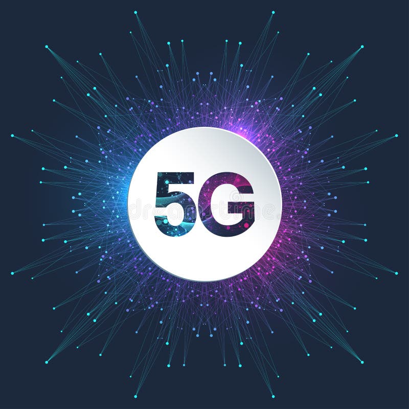 5G Logo Network Wireless Systems and Internet Vector Illustration. 5G ...