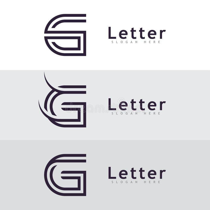 G Logo Vector Template Creative G Letter Initials Logo Design Stock ...