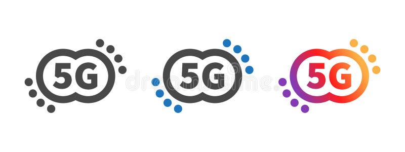 5G Logos. High Speed Internet Icon or Logo. 5G Technology Stock Vector ...