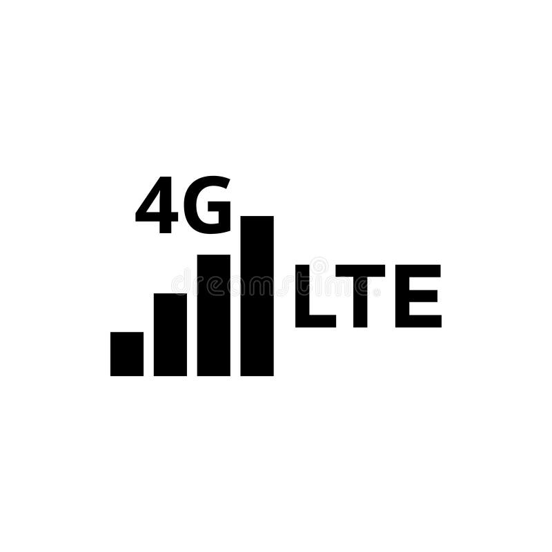 4g Lte Icon Design Template Vector Isolated Stock Illustration ...
