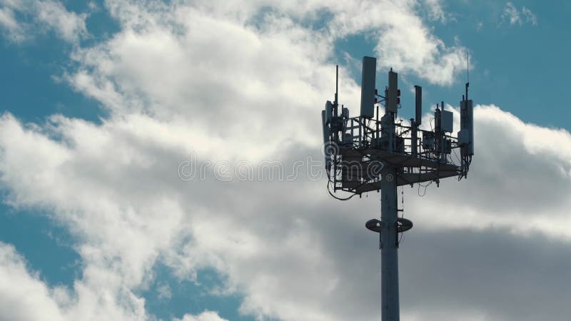 5g Mobile Network Communication Tower with Cellular Antenna Transmitter ...