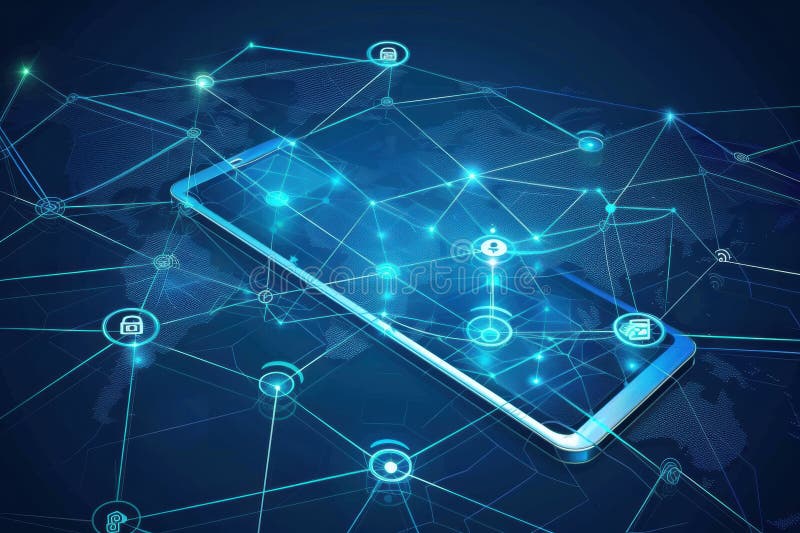 5G Mobile Network Concept with Modern Communication Infrastructure ...