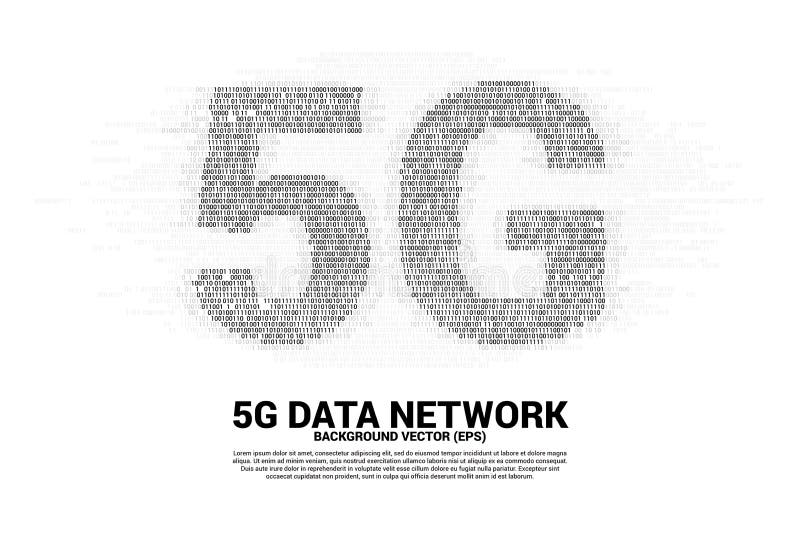 AI from One and Zero Binary Code Digit Matrix Style. Stock Illustration - Illustration of digit ...