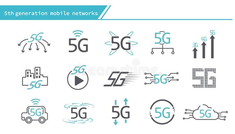 5G Mobile Networks Concept Icon Stock Vector - Illustration of cloud ...