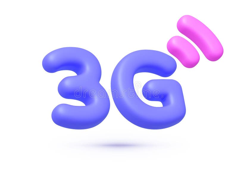 3G Mobile Sign Vectro 3d Icon. Internet Communication. Computer ...