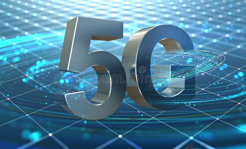 5G Mobile Technologies. Internet Communication and Data Transmission ...