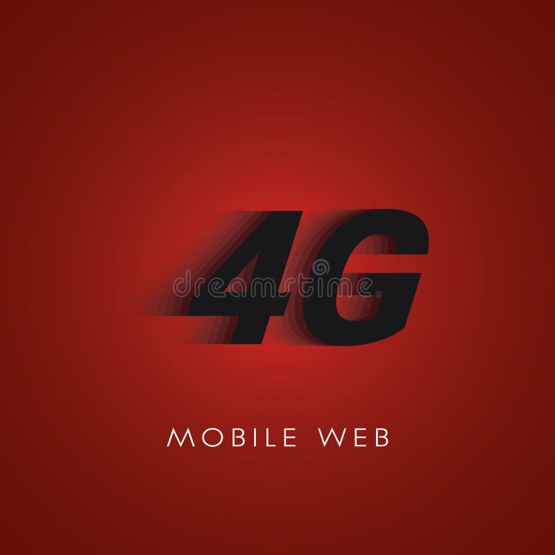 4G High Speed Mobile Data Technology for Stock Vector - Illustration of ...