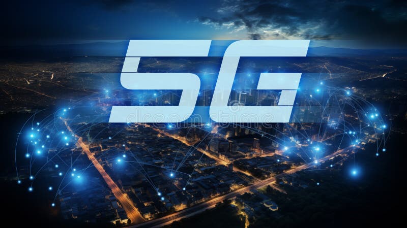 5G Network Concept. Fast Mobile Internet Connection Stock Image - Image ...