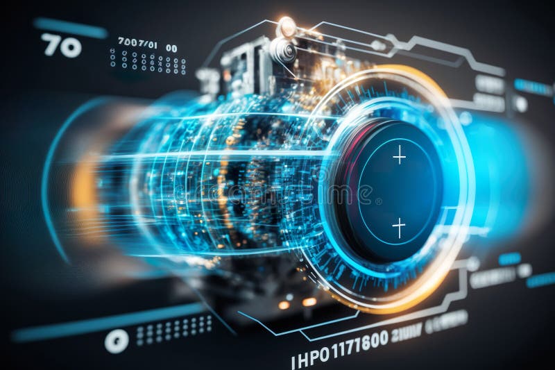 5G Network Digital Hologram and Internet of Things. 5G Network Wireless ...