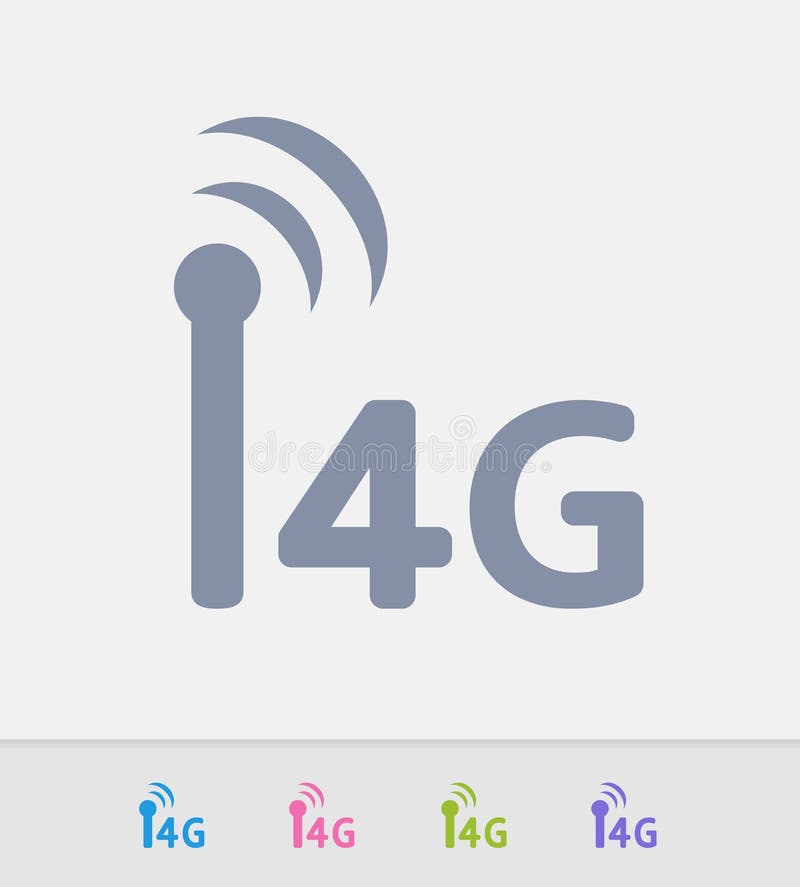 4G Network - Granite Icons stock vector. Illustration of signal - 98784022