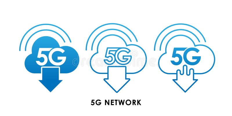 5G Network Icon Logo Vector Illustration. 5G Internet Connection Vector ...