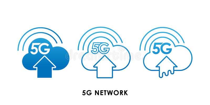 5G Network Icon Logo Vector Illustration. 5G Internet Connection Vector ...
