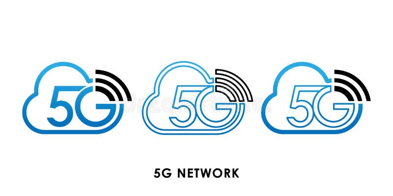 5G Network Icon Logo Vector Illustration. 5G Internet Connection Vector ...