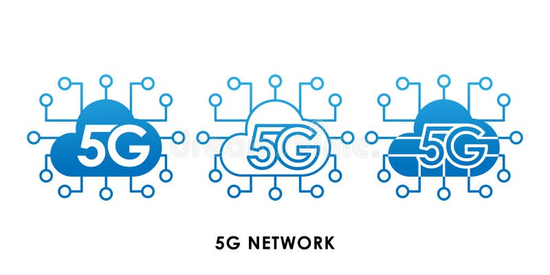 5G Network Icon Logo Vector Illustration. 5G Internet Connection Vector ...
