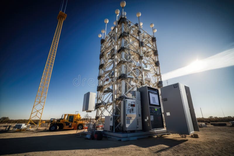 5g Network Installation, with the First 5g Tower Being Stock ...