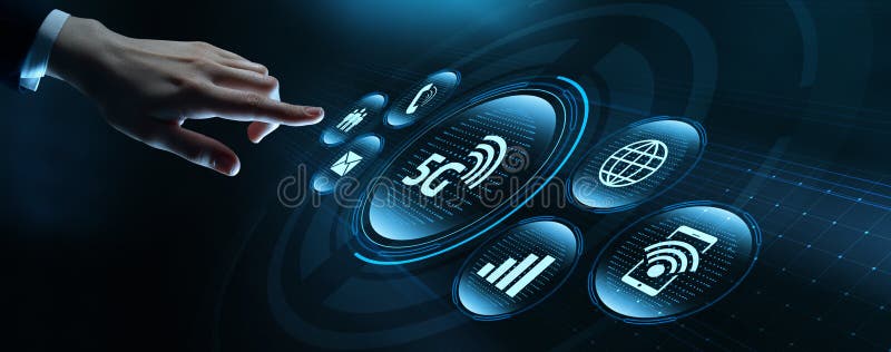 5G Network Internet Mobile Wireless Business Concept Stock Image ...