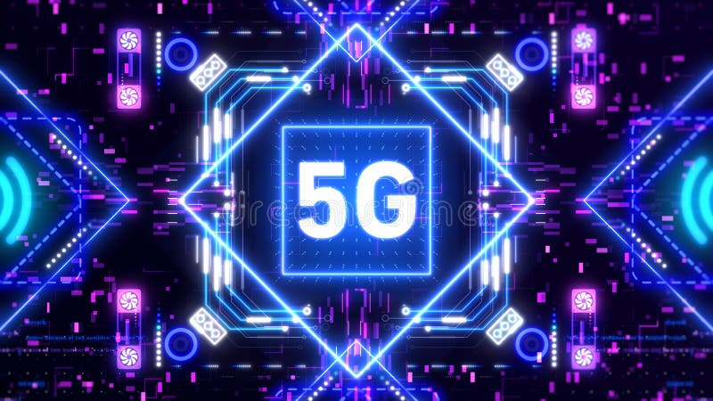 Internet neon concept. 3d. stock illustration. Illustration of ...