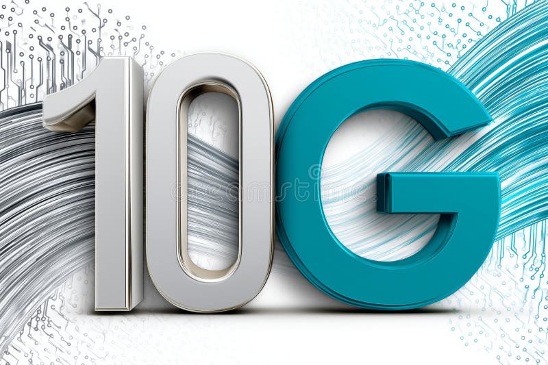 10g Network Representing High Speed Wireless Communication Technology ...