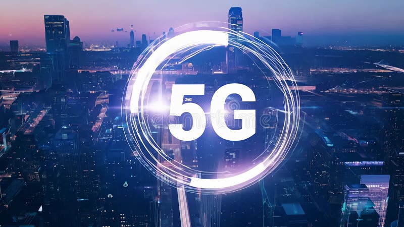 5G Network Visualization stock video. Video of devices - 349511011