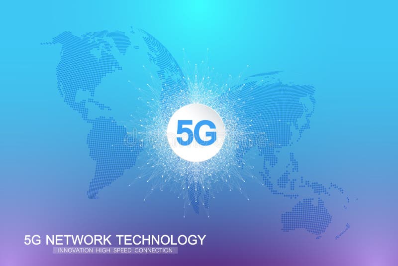 5G Network Wireless System and Internet Connection Background. 5G ...