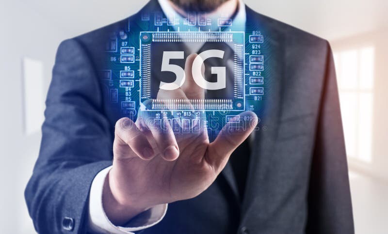 5G Network Wireless Systems Concept Stock Photo - Image of male, icon ...