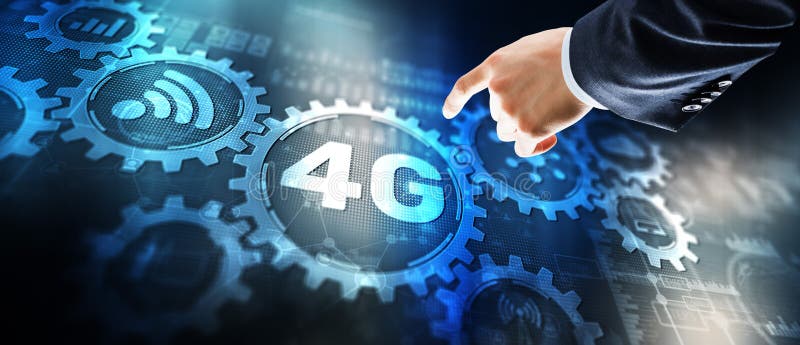 4G Network Wireless Systems Concept. Telecommunications Technology ...