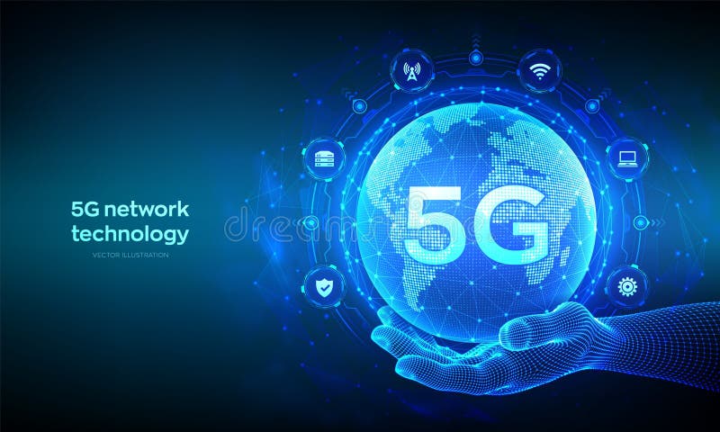 5G Network Wireless Systems and Internet of Things Technology Concept ...