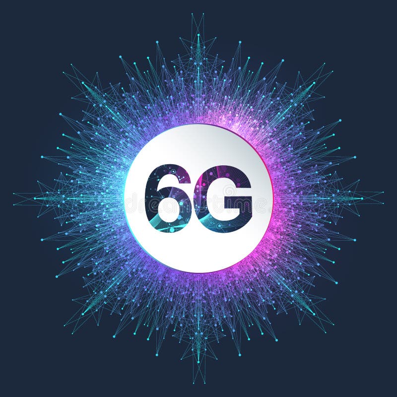 6G Network Wireless Systems and Internet Vector Illustration ...