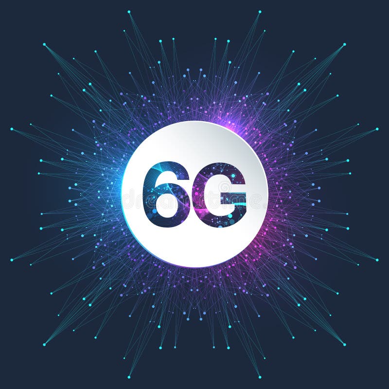 6G Network Wireless Systems and Internet Vector Illustration ...