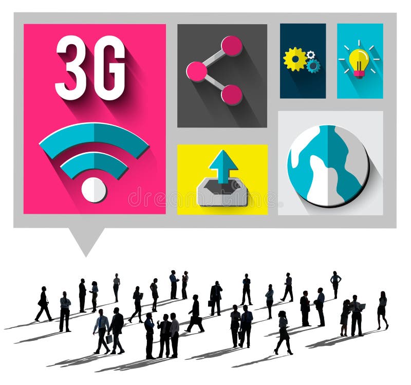3G Networking Global Communications Connection Concept Stock Photo ...