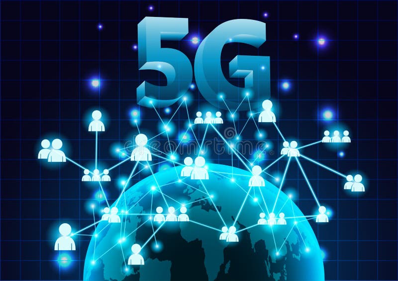 5G New Wireless Internet Wifi Connection. Global Network High Speed ...
