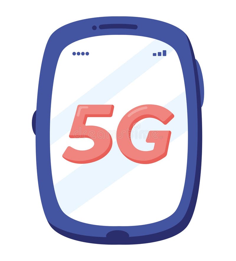 5G phone connection stock vector. Illustration of social - 307055707