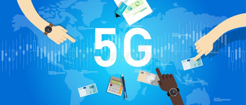 5g Phone Technology Connect Worldwide. Smart and 5th Generation Network ...