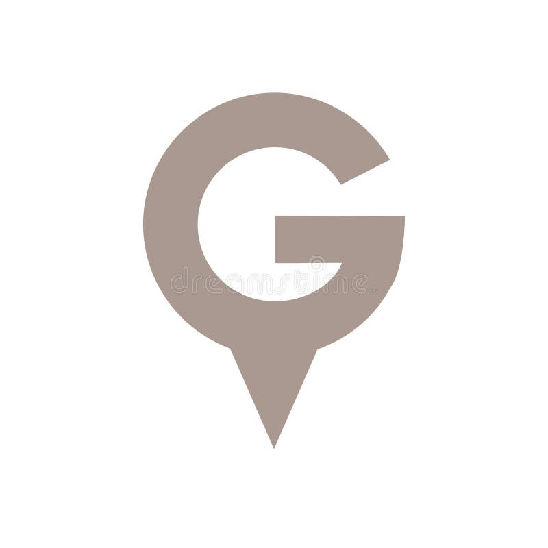 G pin logo stock vector. Illustration of simple, flat - 99647262