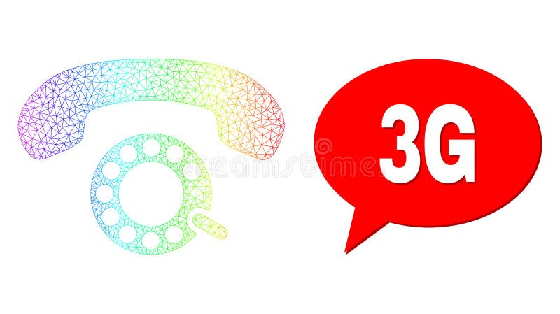 Spectrum Net Gradient Pulse Dialing Icon and 3G Chat Cloud with Shadow ...