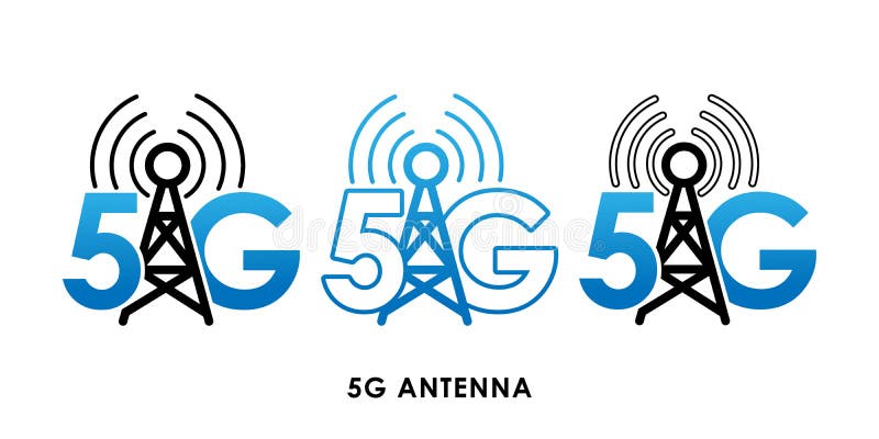 5G Router Icon Logo Vector Illustration. 5G Internet Connection Vector ...