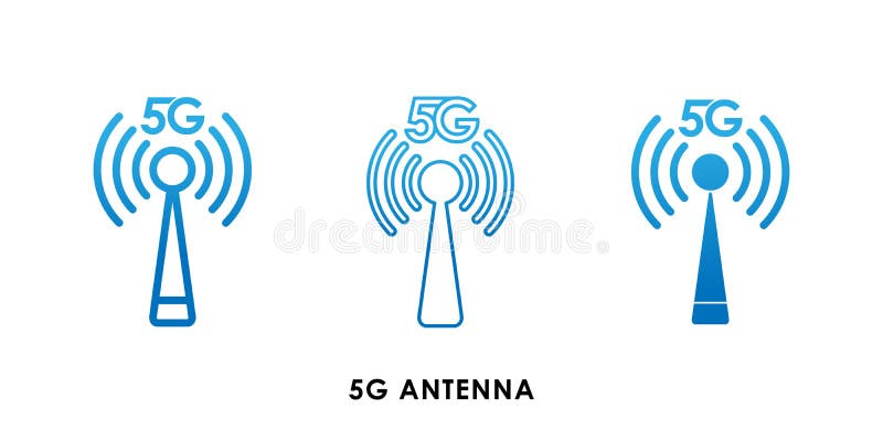 5G Router Icon Logo Vector Illustration. 5G Internet Connection Vector ...