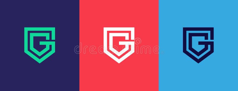 Letter G in the Shield Logo . Abstract Letter G Shield Logo . Modern ...