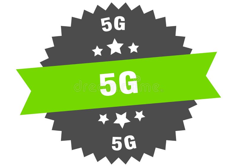 5g Sign. 5g Circular Band Label. 5g Sticker Stock Vector - Illustration ...