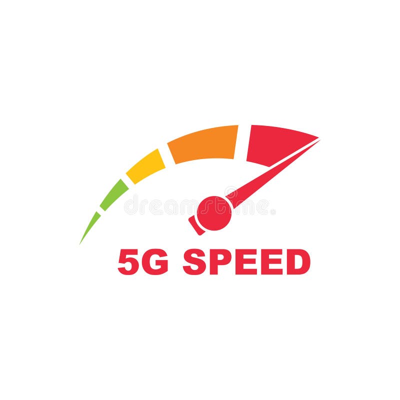 5g Signal Speed Vector Icon Design Stock Vector - Illustration of ...